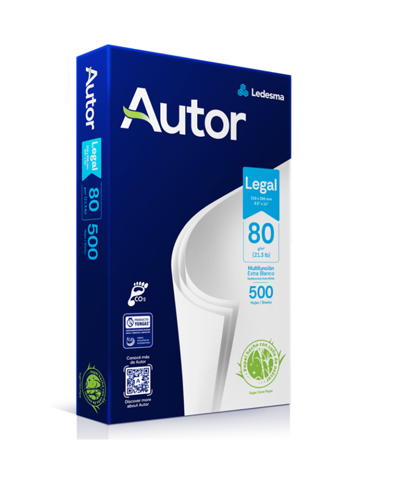 Resma Autor Oficio 80g Obra x 500 hjs (Caja 5 Unidades) - Resmastore